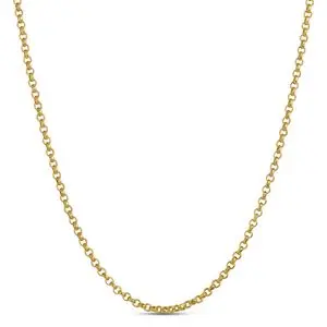 TOSCANO 14k Yellow Gold Rolo Link 18-inch Necklace - Yg