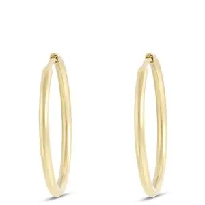 Benbridge 25mm Hinged Hoop Earrings - Yg