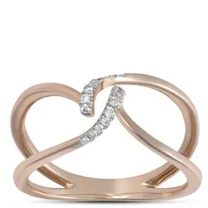 Benbridge Double Wave Diamond Ring - H-j