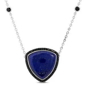 Benbridge Lapis Lazuli And Black Sapphire Necklace - Blue
