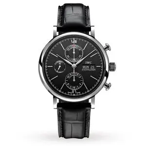 IWC SCHAFFHAUSEN Portofino Chronograph 42mm Watch - Stainless Steel