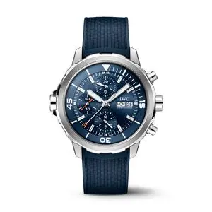 IWC SCHAFFHAUSEN Aquatimer Chronograph Blue Dial Watch, 44mm - Stainless Steel
