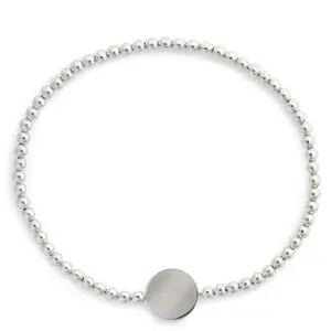 Benbridge Sterling Silver Engravable Bead Bracelet - Ss