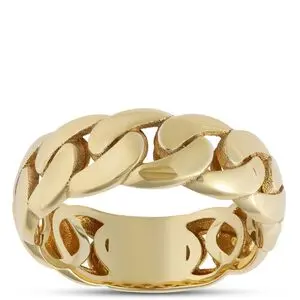 TOSCANO 14k Yellow Gold Cuban Link Ring - Yg