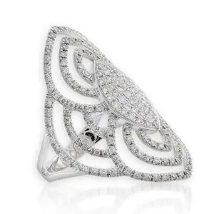 Benbridge Diamond Ring In 14k White Gold - Wg