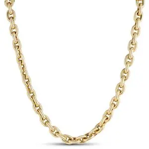 TOSCANO 14k Yellow Gold 18-inch Anchor Link Necklace - Yg