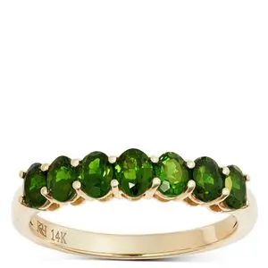 Benbridge 7 Oval Chrome Diopside Ring In 14k Yellow Gold - Green