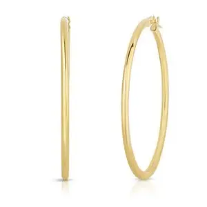 Roberto Coin 18k Yellow Gold Hoop Earrings - Yg
