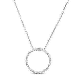 Benbridge Circle Diamond Pendant Necklace - H-i