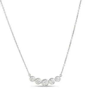 Benbridge Bezel Set Round Diamond Necklace - H-j