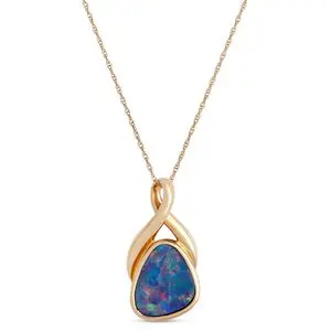 Benbridge Opal Doublet 14k Yellow Gold Pendant - Multicolored