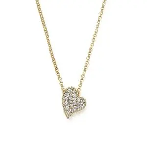 Roberto Coin Princess Diamond Heart Necklace - Yg