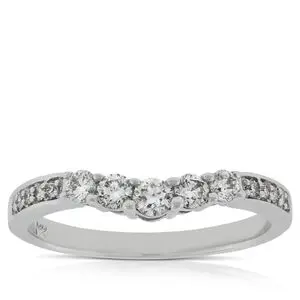 Benbridge Diamond Contour Wedding Band - Wg