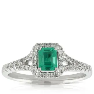 Benbridge Emerald And Diamond Ring - Green
