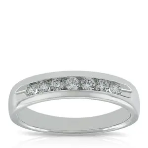 Benbridge Diamond Band In 14k White Gold - Wg