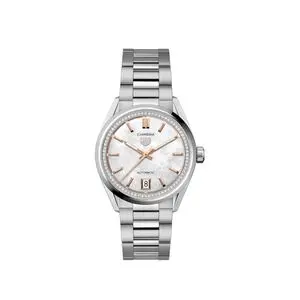 Tag Heuer Carrera Date 36mm Watch - Stainless Steel