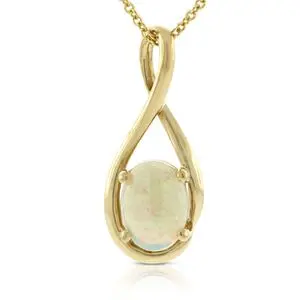 Benbridge Opal Pendant Necklace - White