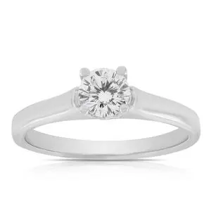 SIGNATURE Ben Bridge Diamond Engagement Ring - Wht