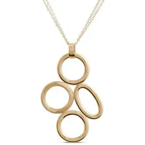 TOSCANO 14k Yellow Gold Open Ring Pendant Necklace - Yg