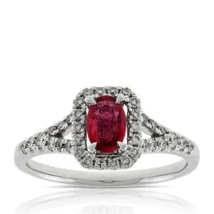 Benbridge Ruby And Diamond Ring - Red