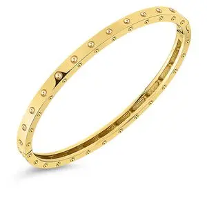 Roberto Coin Symphony Pois Moi 18k Oval Bangle - Yg