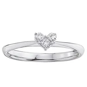 Benbridge Heart Diamond Ring 14k - Wg