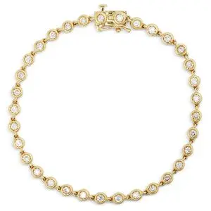 Benbridge Diamond Bezel Bracelet In 14k Yellow Gold - Yg