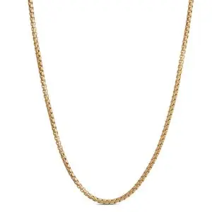 TOSCANO 24-inch 14k Yellow Gold Venetian Box Link Necklace