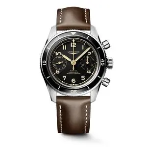 LONGINES Spirit Pilot Flyback 39.5mm Watch - Stainless Steel