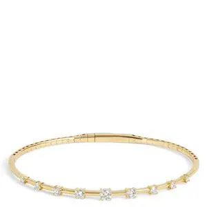 Benbridge Round Diamond Bangle In 14k Yellow Gold - Yg
