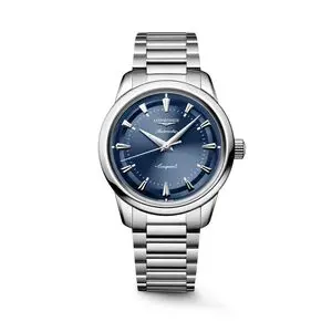LONGINES Conquest Heritage Blue Dial Watch 38mm - Stainless Steel