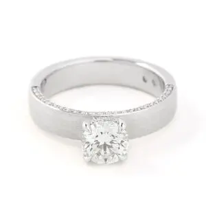 BELLA PONTE Diamond Solitaire Engagement Ring - Wg
