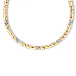 Roberto Coin 18k Gold San Marco Diamond Collar Necklace - Tt