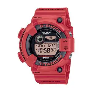 G-Shock Master Of G-sea Frogman Watch With Digital Dial - Red