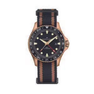Hamilton Khaki Navy Scuba Automatic Gmt Bronze Black Dial Watch 43mm - Bronze / Titanium