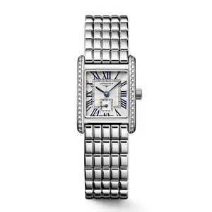 LONGINES Mini Dolcevita Silver-tone Dial Watch - Stainless Steel
