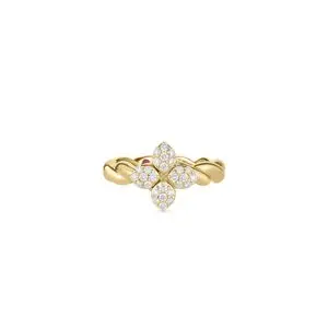 Roberto Coin 18k Yellow Gold Love In Verona Diamond Ring - Yg