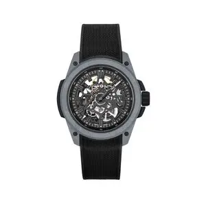 NORQAIN Wild One Skeleton Black Dial Watch, 42mm - Titanium