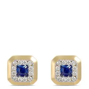 Benbridge Sapphire And Diamond Stud Earrings - Blue