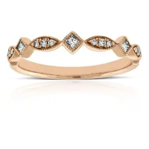 Benbridge 14k Rose Gold Diamond Band - H-i