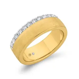 BELLA PONTE 14k Two Tone Gold Diamond Band - Tt