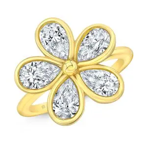 Rahaminov Floral Diamond Ring - Yg