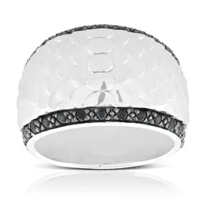 Benbridge Sapphire And Silver Fish Scale Ring