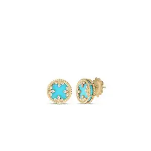 Roberto Coin 18k Yellow Gold Venetian Medallions Stud Earrings - Yg