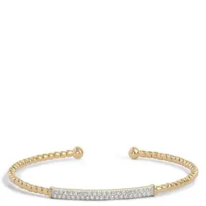Benbridge Two-row Diamond Flexy Bangle - Yg