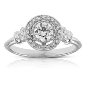 Benbridge Bezel Set Diamond Ring 14k - Wg