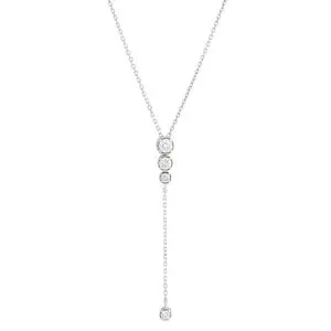 Benbridge Y-drop Diamond Pendant Necklace - H-j
