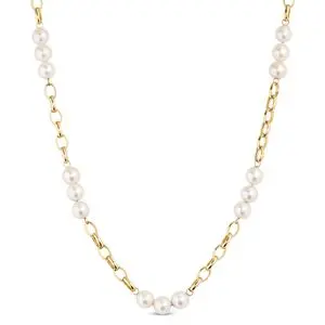 Benbridge Cultured Freshwater Pearl And 14k Necklace - Yg