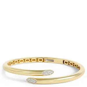 TOSCANO Diamond Bypass Bangle 18k Yellow Gold - Yg