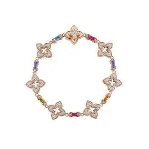 Roberto Coin Venetian Princess Carnival Diamond And Gemstone Bracelet - Rg
